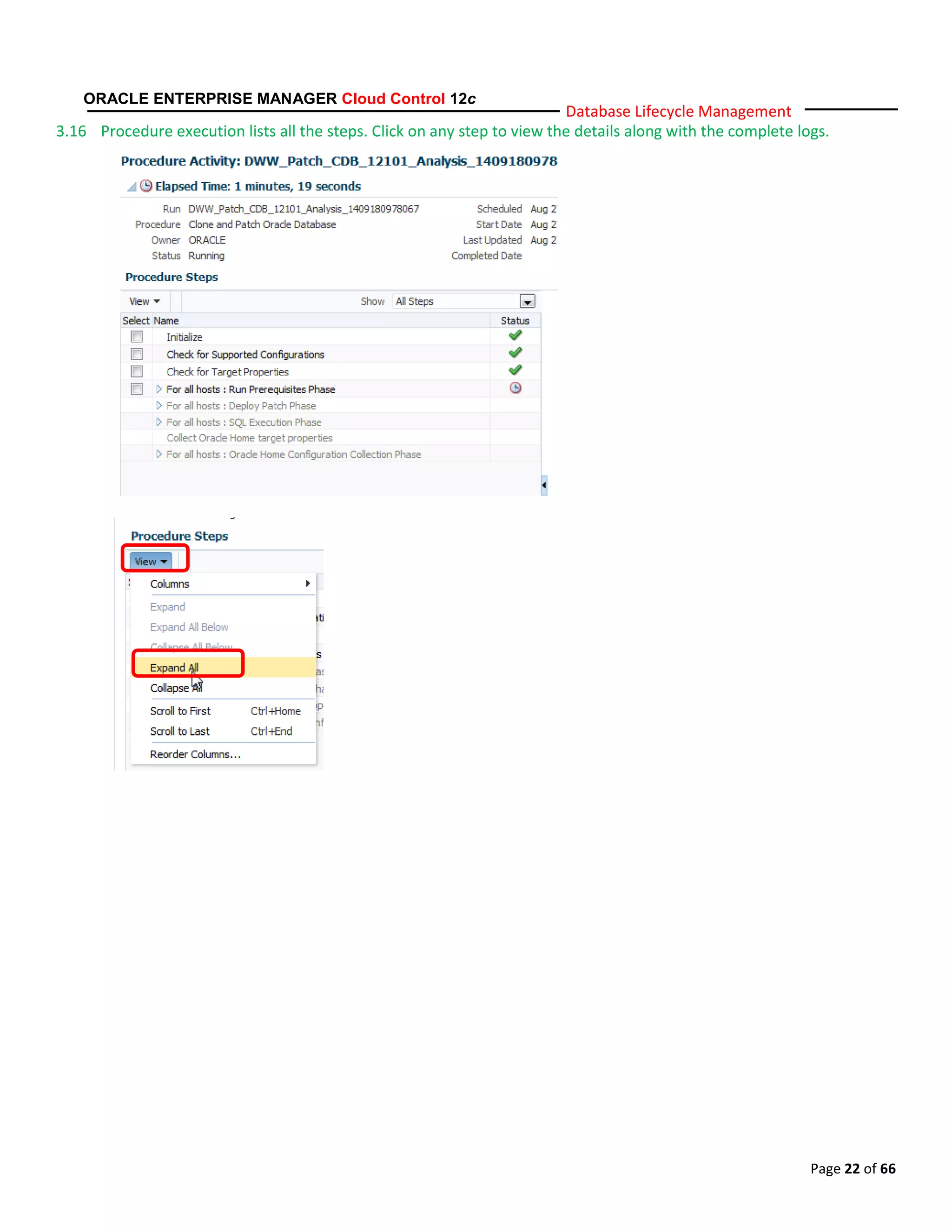 Database Lifecycle Management and Cloud Management - Hands on Lab (OOW2014) | PDF
