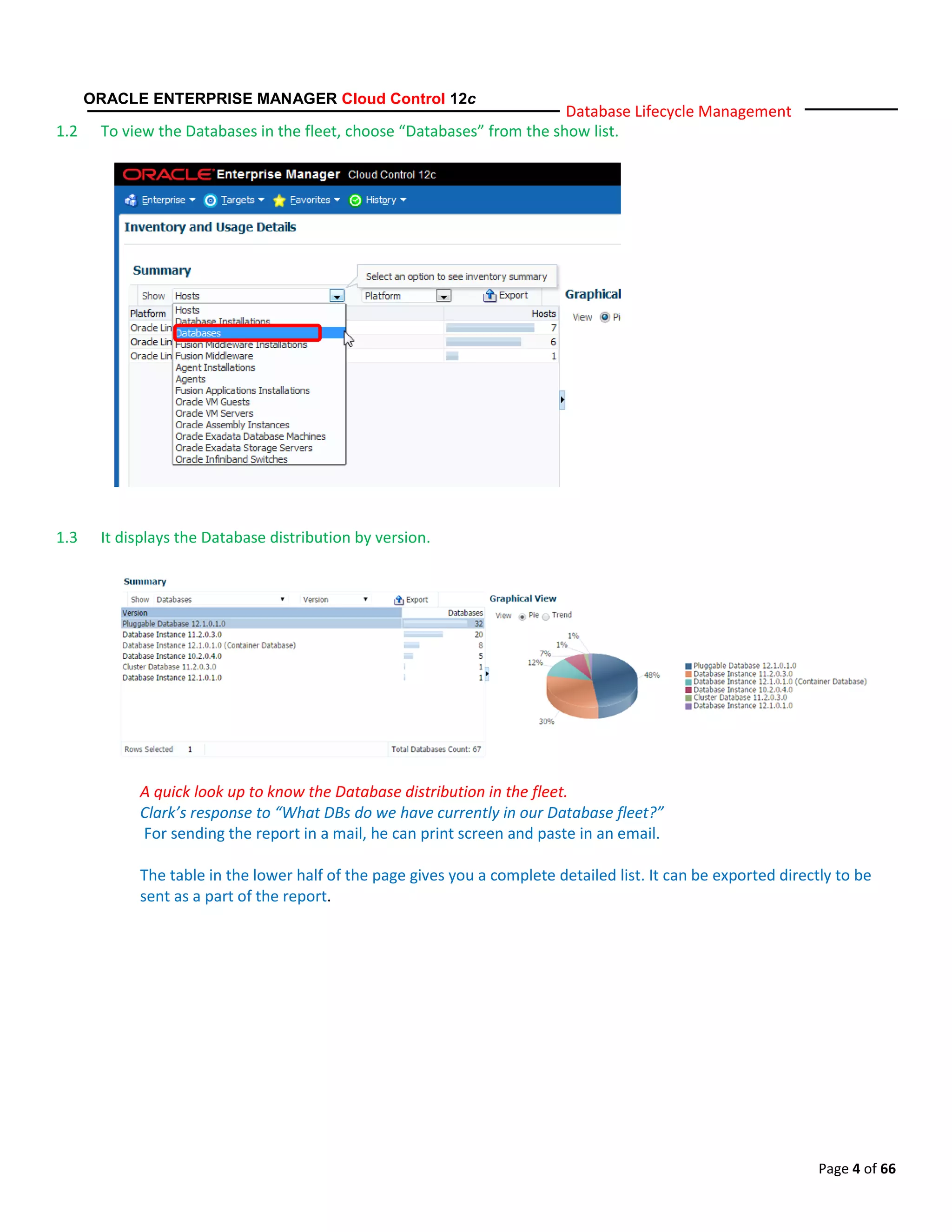Database Lifecycle Management and Cloud Management - Hands on Lab (OOW2014) | PDF | Databases ...