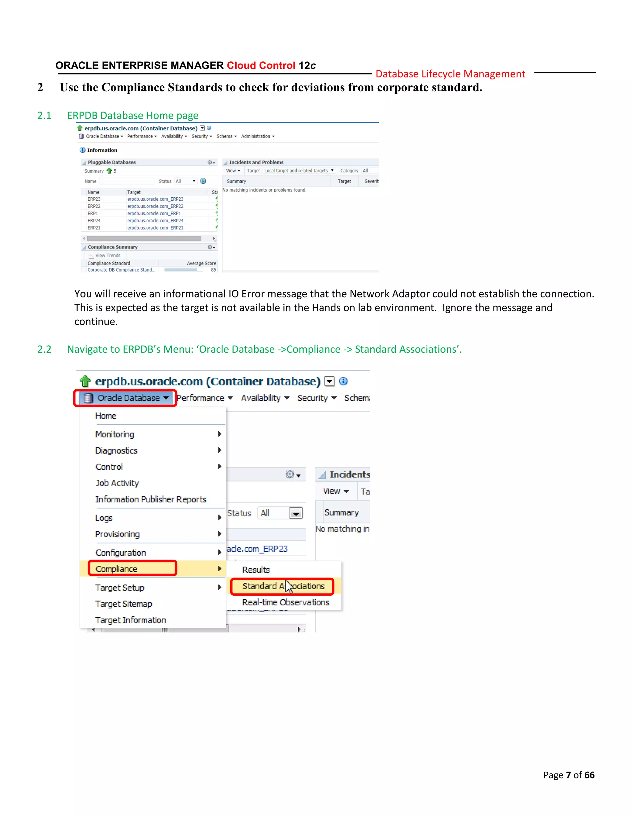 Database Lifecycle Management and Cloud Management - Hands on Lab (OOW2014) | PDF | Databases ...