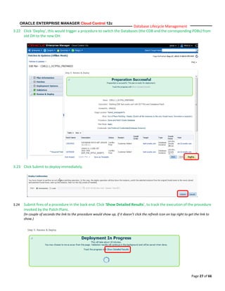 Database Lifecycle Management and Cloud Management - Hands on Lab (OOW2014) | PDF | Databases ...