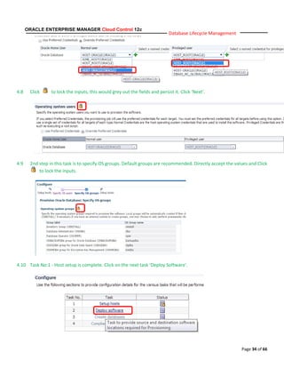 Database Lifecycle Management and Cloud Management - Hands on Lab (OOW2014) | PDF | Databases ...