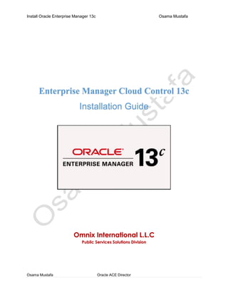 Oracle Enterprise manager 13c Installation | PDF | Operating Systems | Computer Software and ...