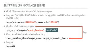 EM13c: Write Powerful Scripts with EMCLI | PDF