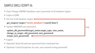 EM13c: Write Powerful Scripts with EMCLI | PDF