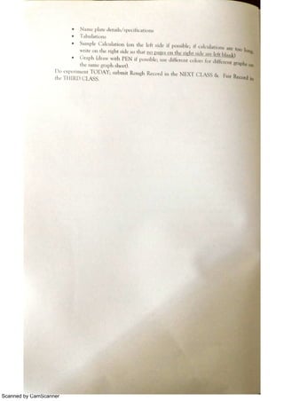 ELECTRICAL MACHINE LAB MANUAL PART 1 | PDF