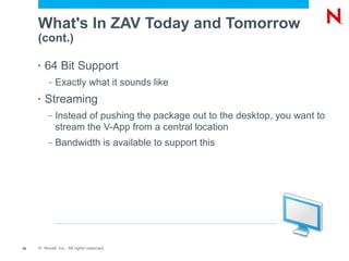 Protecting the Desktop with Novell ZENworks Application Virtualization ...