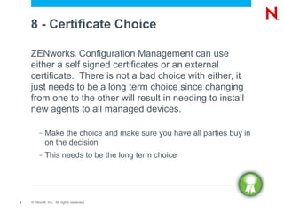 Avoiding Common Novell ZENworks Configuration Management Implementation Pitfalls | PDF