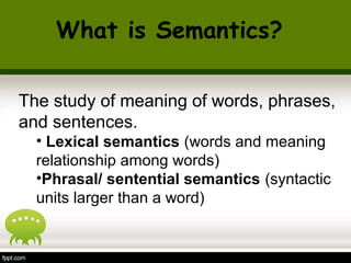 Em 204 semantics | PPT