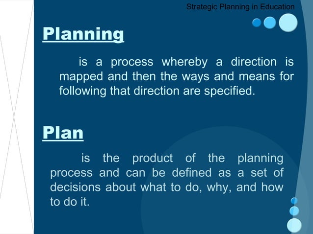strategic planning in education | PPT | Education industry | Industries