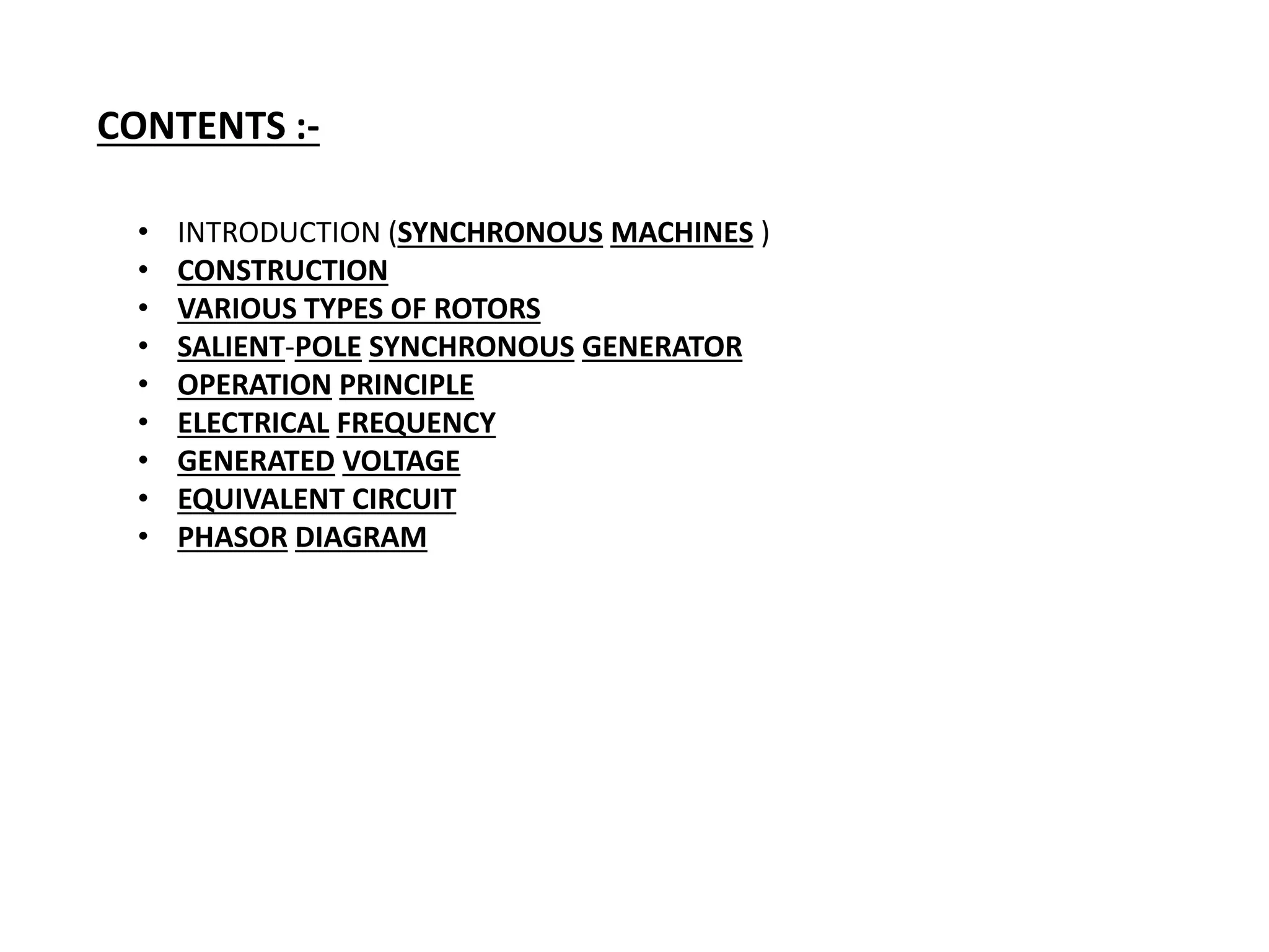 ELECTRICAL MACHINES PPT ON INTERNAL POWER FACTOR ANGLE OF SALIENT POLE ...