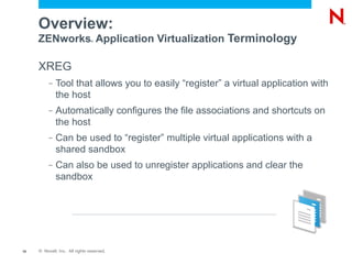 Novell ZENworks Application Virtualization Advanced Administration | PDF