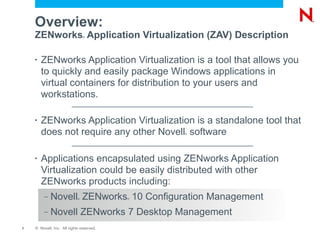 Novell ZENworks Application Virtualization Advanced Administration | PDF