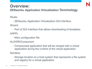 Novell ZENworks Application Virtualization Advanced Administration | PDF