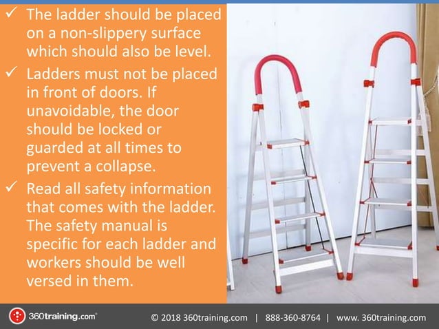 EM 385 Guide: Ladder Safety - Slideshow | PPTX