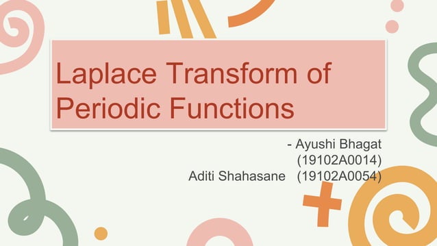EM3 mini project Laplace Transform | PPTX
