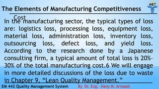 EM 442 Quality Management System lecture 02 The Elements of ...
