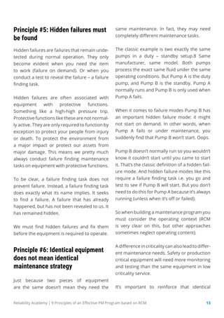 9 Principles of an Effective PM Program based on Reliability Centered ...