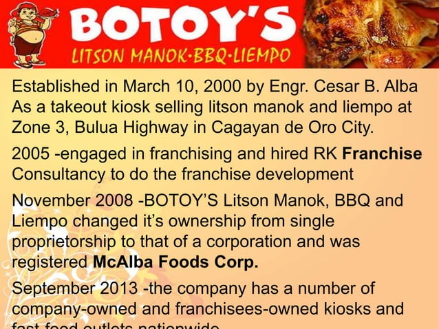 Botoy's Franchise | PPTX