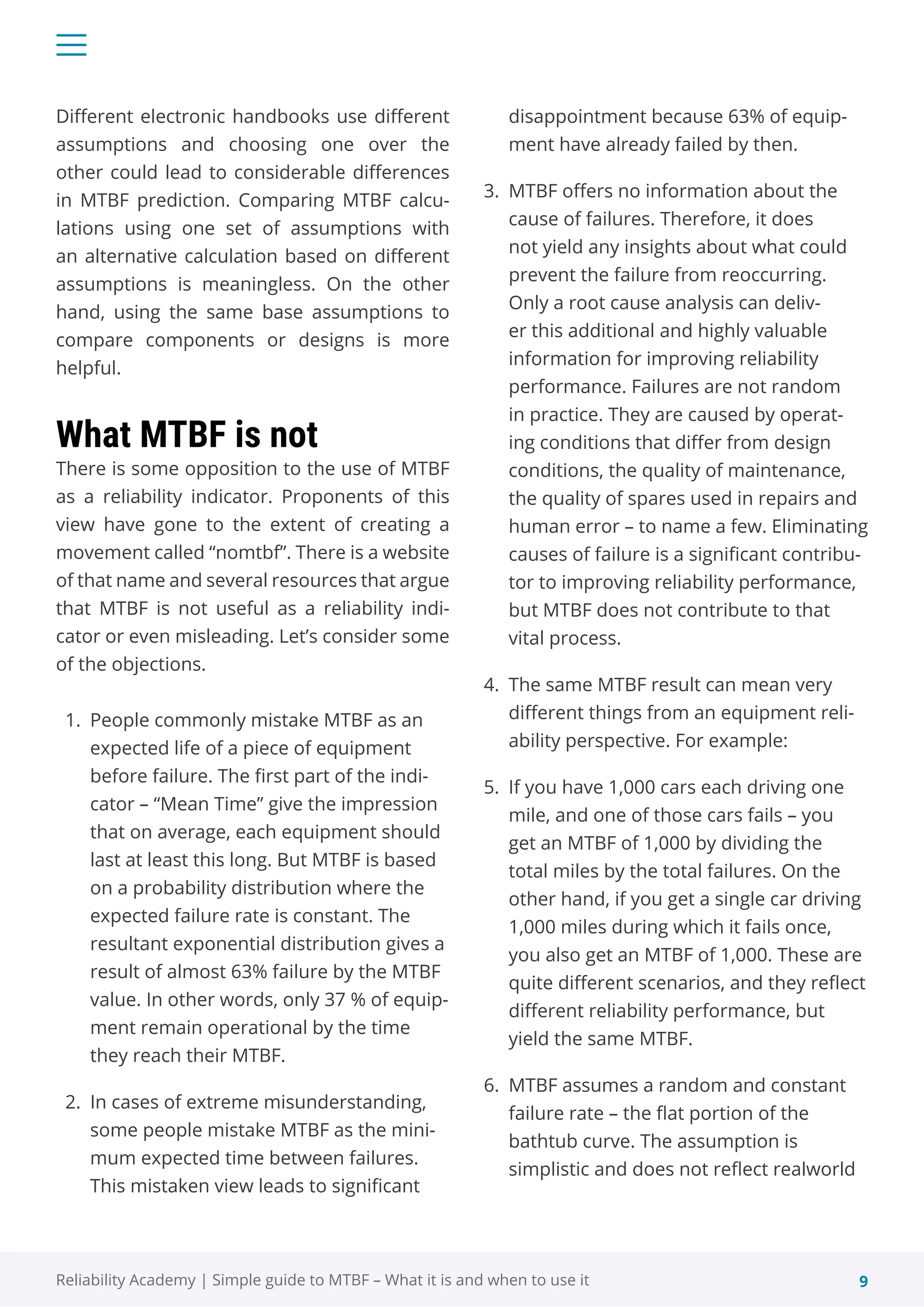 Simple guide to MTBF – What it is and when to use it | PDF