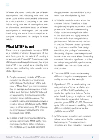 Simple guide to MTBF – What it is and when to use it | PDF