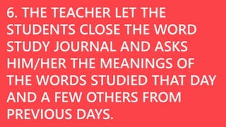 Subjective Approach to Vocabulary | PPTX