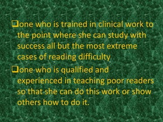 Em8 factors in organizing a remedial reading program | PPTX