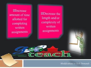 Em8 modifications to writing task demands | PPT
