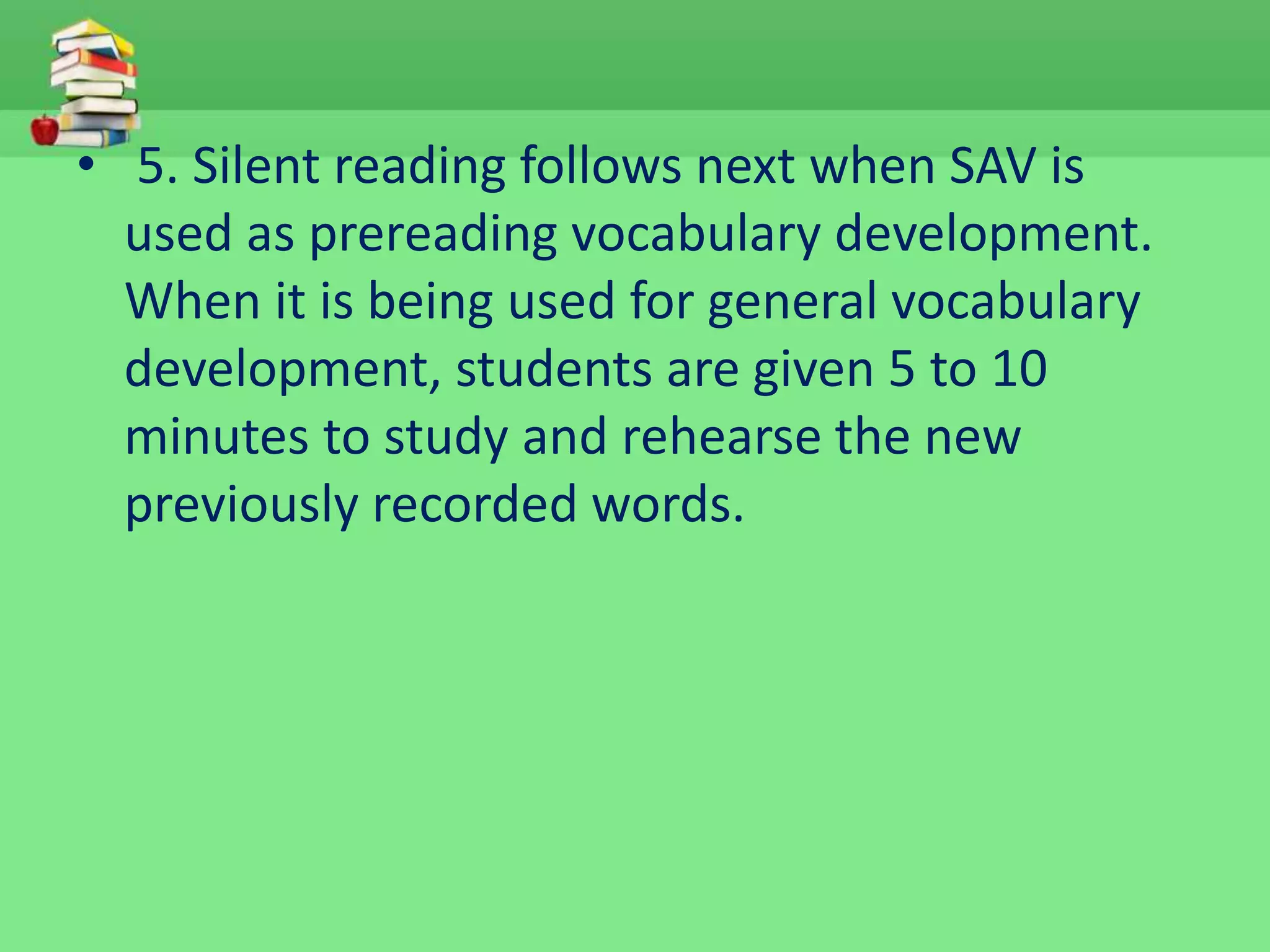 Em8 subjective approach to vocabulary ( sav ) | PPT
