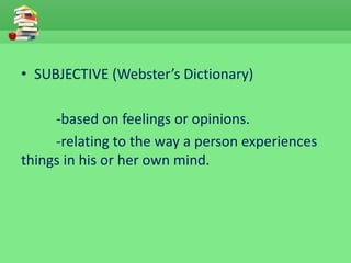Em8 subjective approach to vocabulary ( sav ) | PPTX