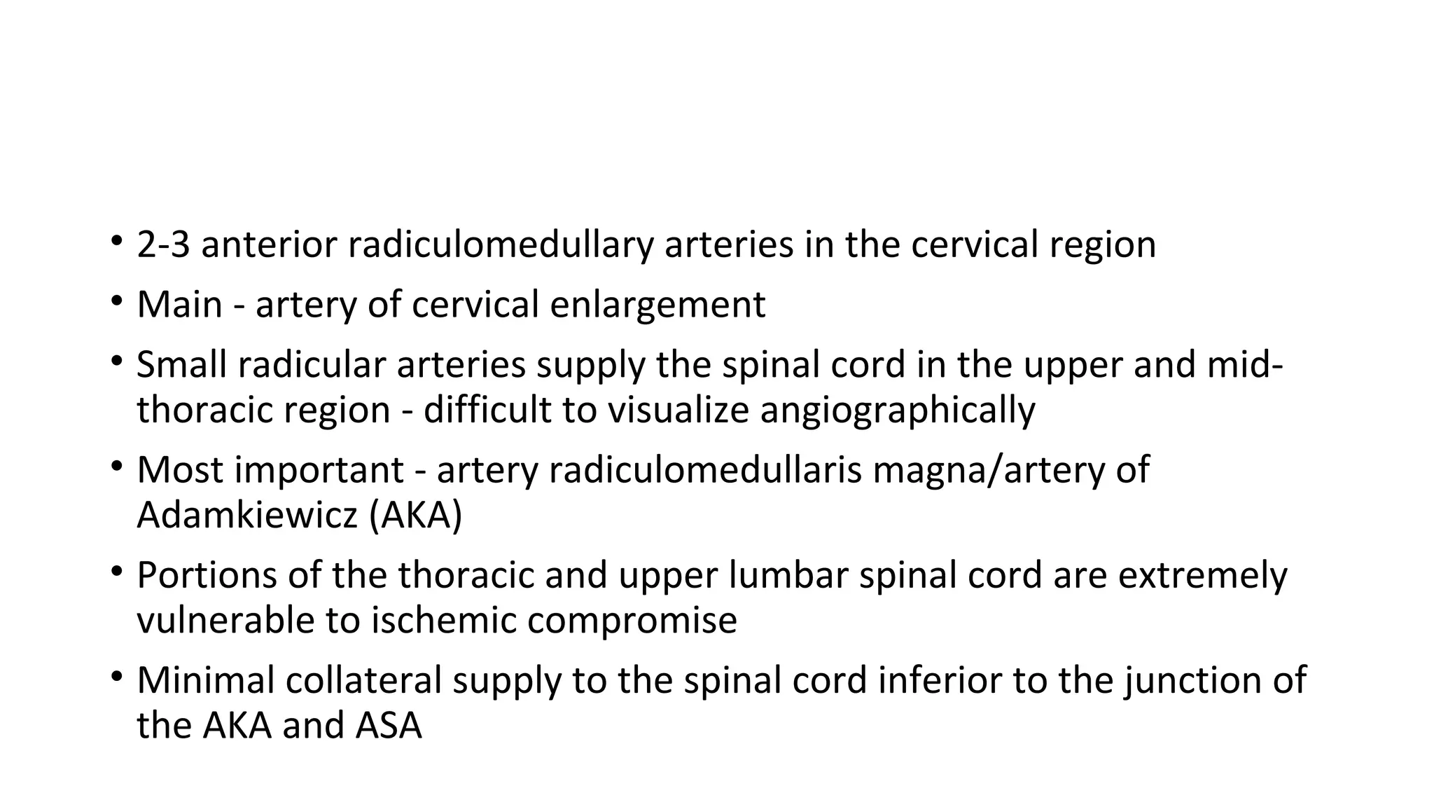 Vascular Anatomy of Spinal Cord | PPT
