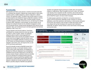 IBM MaaS360 being recognized as a leader in yet another UEM research report | PPT