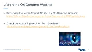 Debunking the Myths Around API Security Research Slides | PPT