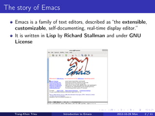Emacs intro | PDF | Programming Languages | Computing