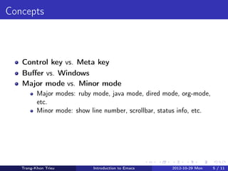 Emacs intro | PDF | Programming Languages | Computing