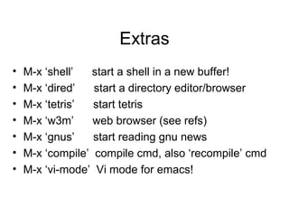 Emacs tutorial | PPT