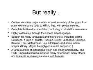 Emacs tutorial | PPT