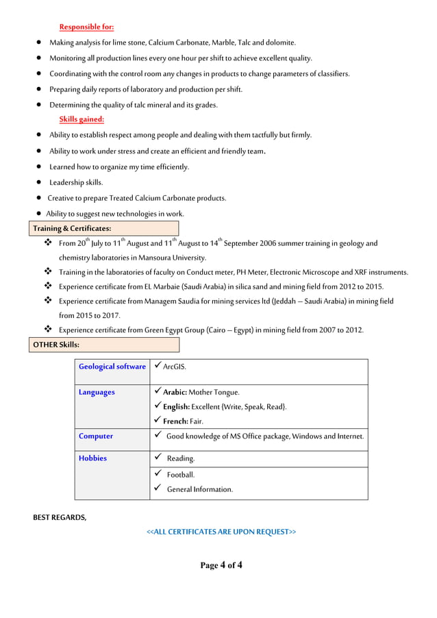Emad cv en | PDF | Commodities | Economy