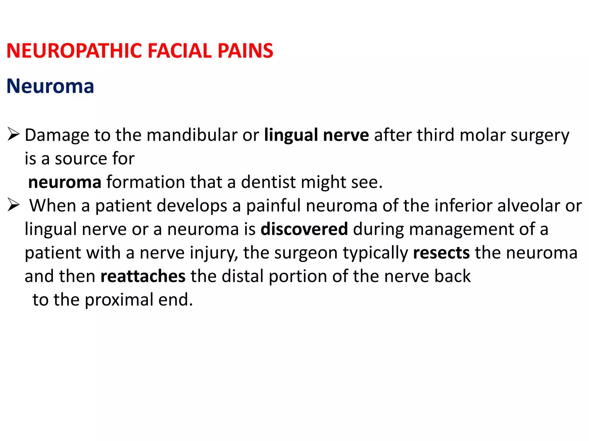 Facial neuropathology Maxillofacial Surgery | PPTX