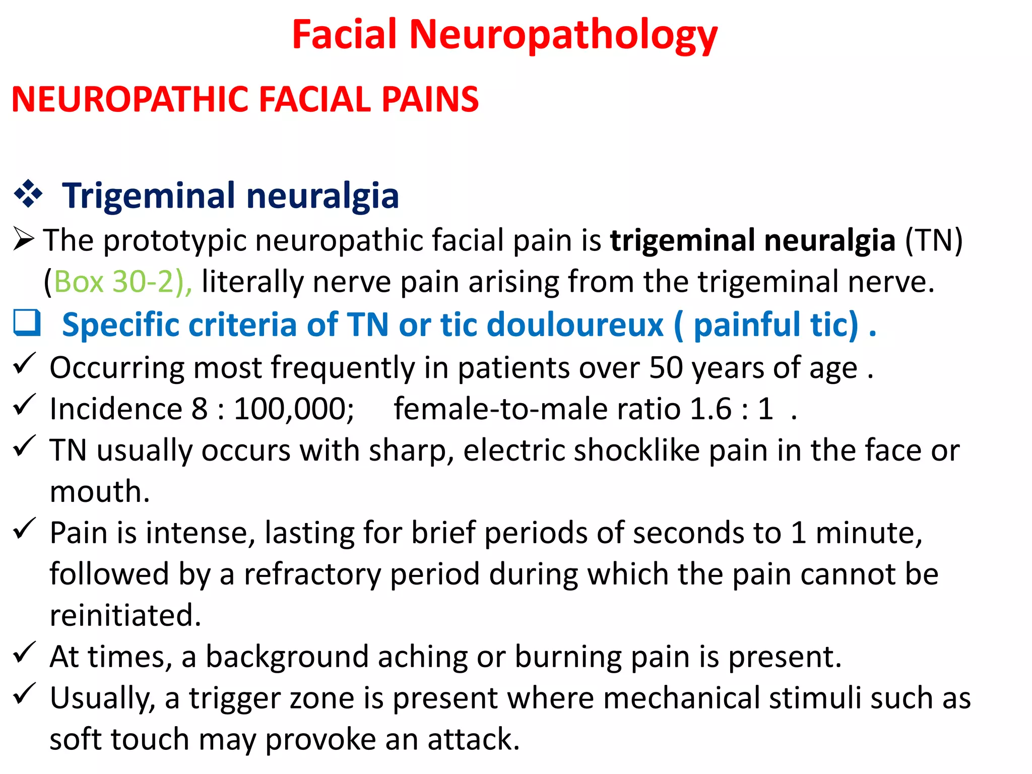 Facial neuropathology Maxillofacial Surgery | PPTX