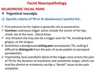 Facial neuropathology Maxillofacial Surgery | PPTX