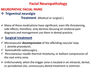 Facial neuropathology Maxillofacial Surgery | PPTX