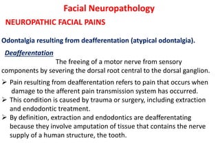 Facial neuropathology Maxillofacial Surgery | PPTX