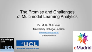 2022_11_11 «The promise and challenges of Multimodal Learning Analytics ...