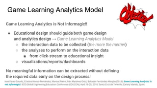 eMadrid Gaming4Coding - Possibilities of game learning analytics for ...