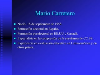 Constructivismo Mario Carretero | PPT