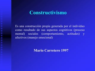 Constructivismo Mario Carretero | PPT