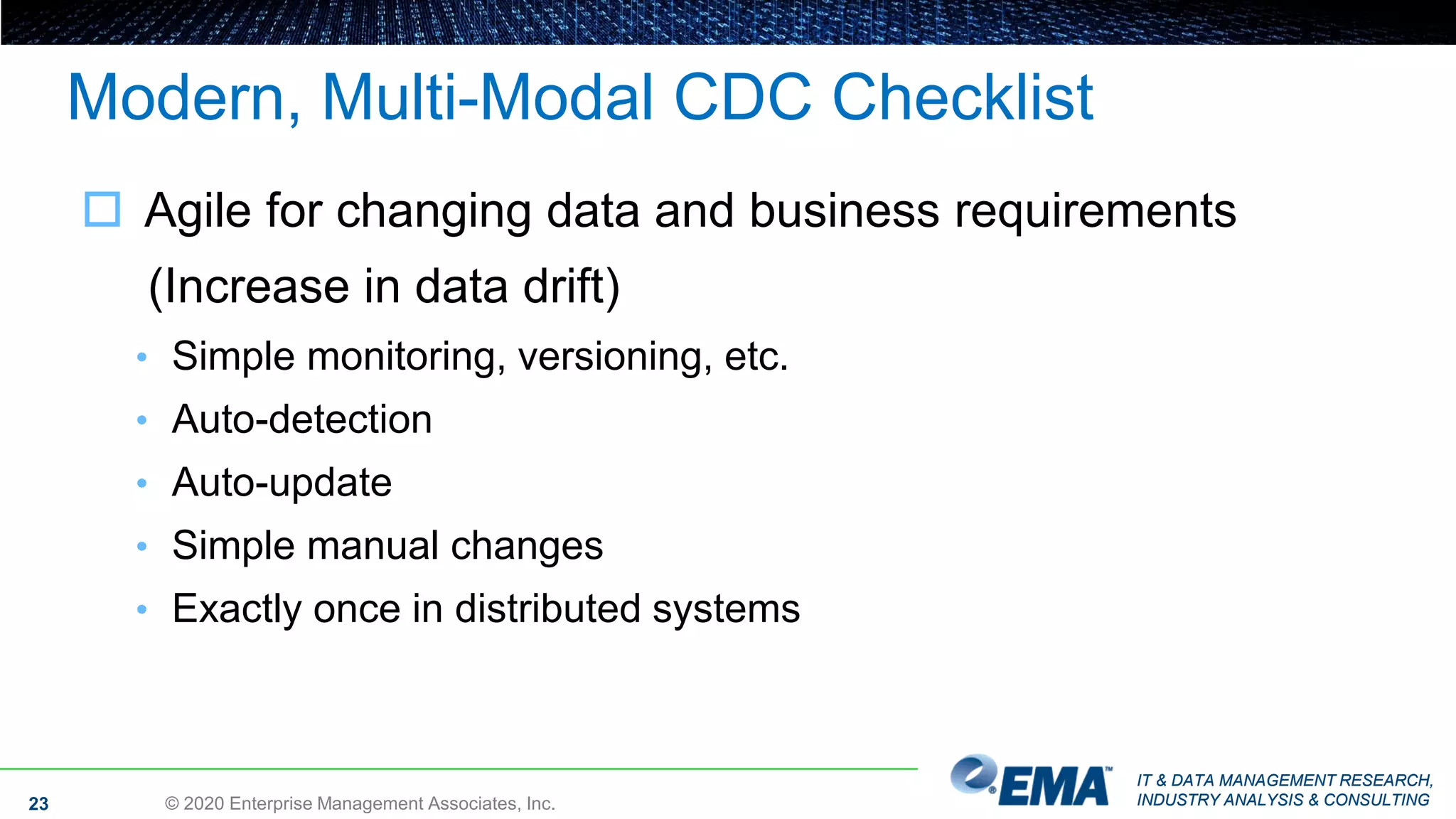 6 Principles of Modern Change Data Capture: How to Build Fast, Agile, Reliable Data Pipelines | PPT