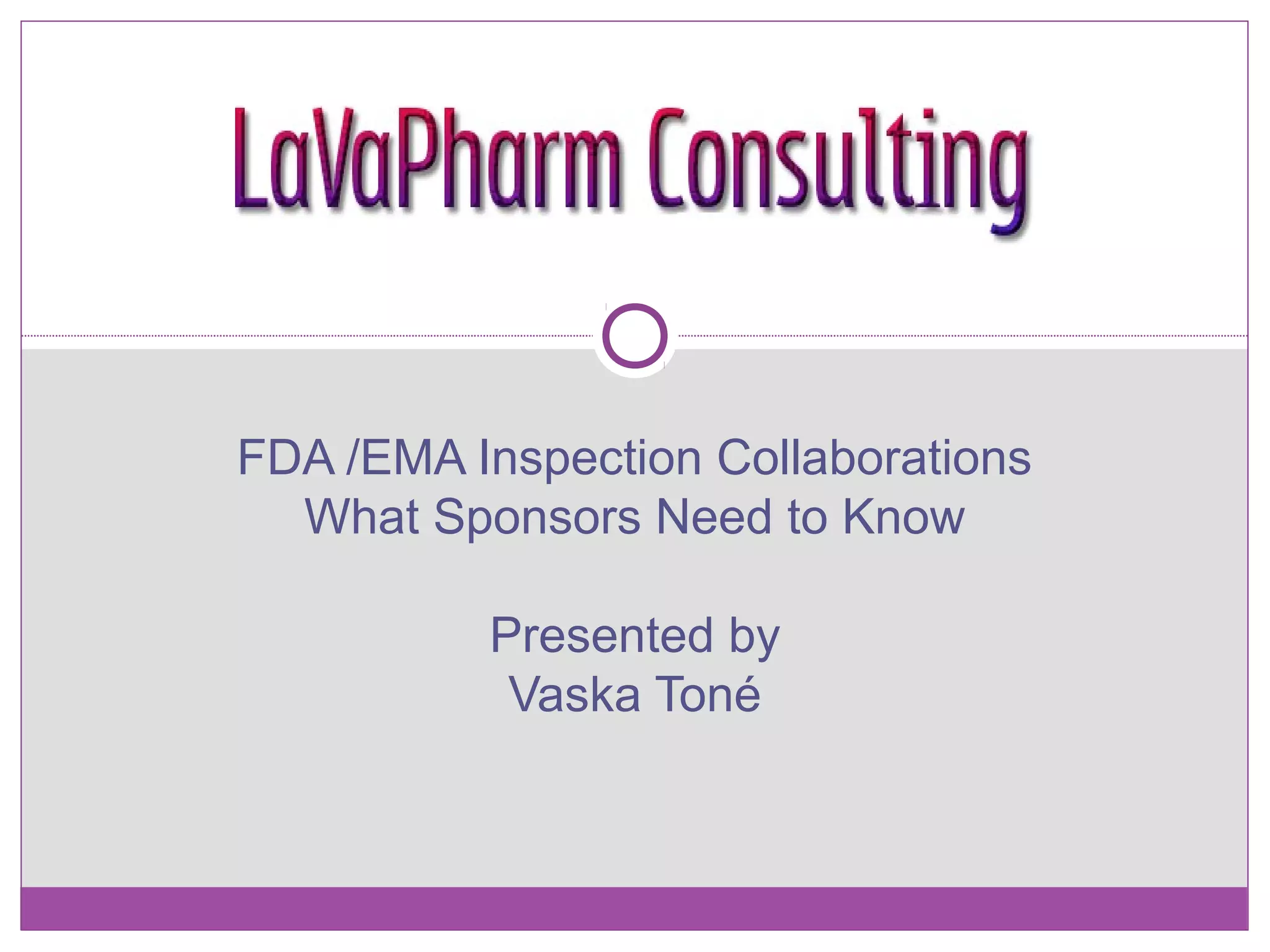 Ema fda joint inspections | PPT