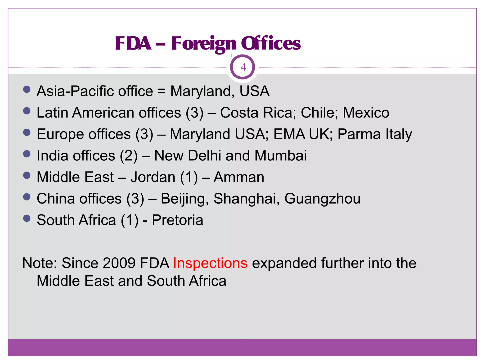 Ema fda joint inspections | PPT