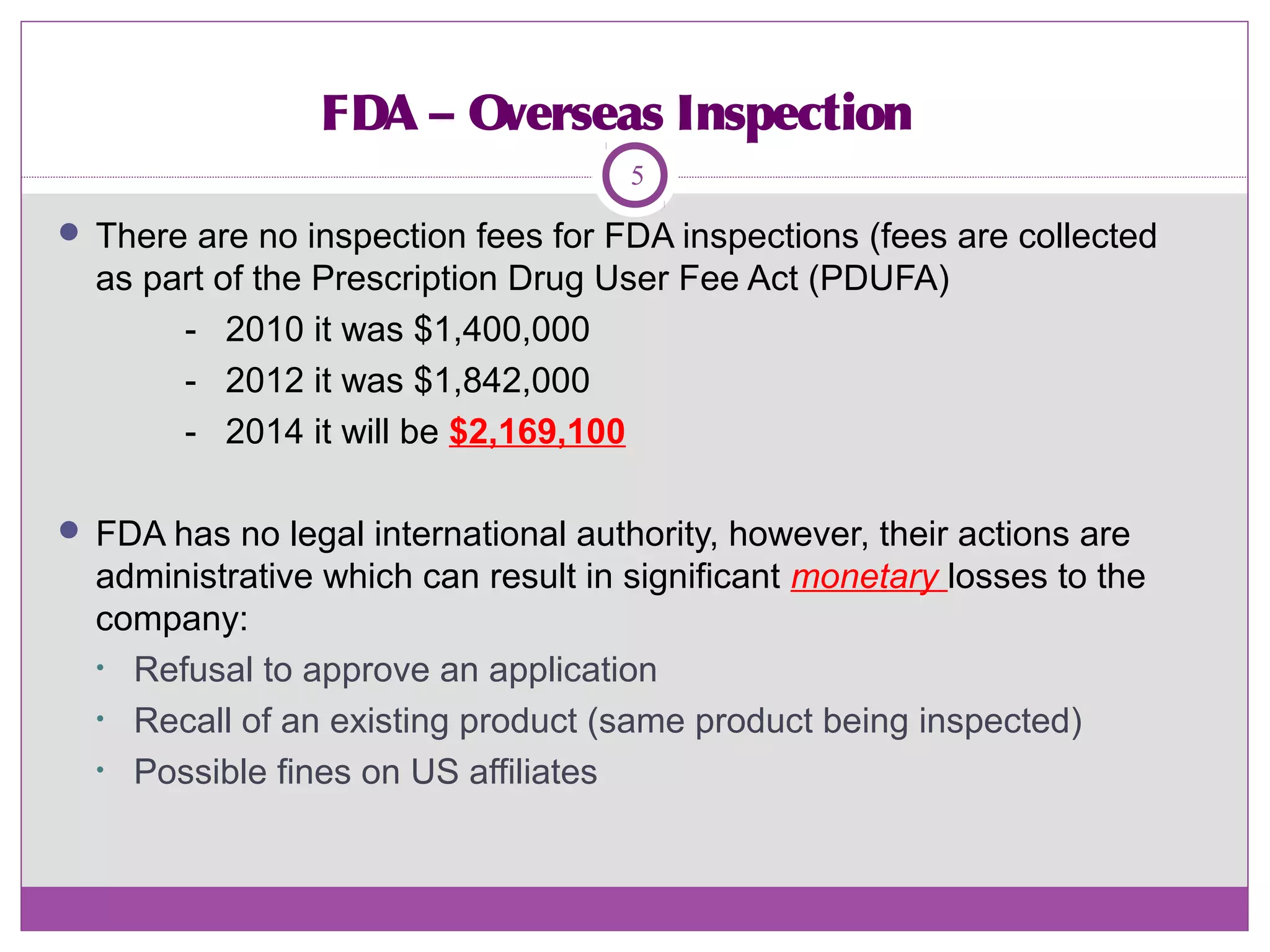 Ema fda joint inspections | PPT